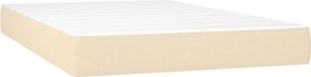 Box spring postel s matrací krémová 120x200 cm textil 3142486