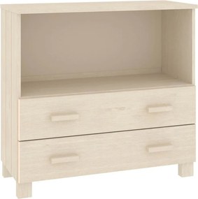 Příborník HAMAR medově hnědý 85 x 35 x 80 cm masivní borovice 340496