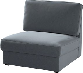 Potah na neskládací křeslo IKEA Kivik barva šedá látka sametová