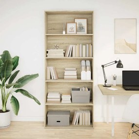 Knihovna dub sonoma 80 x 30 x 189 cm kompozitní dřevo 3314671