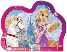 DINO Puzzle obrysové deskové 25 dílků Disney Locika 31x23cm skládačka dn311442