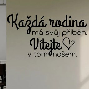 Samolepka Každá rodina má svůj příběh