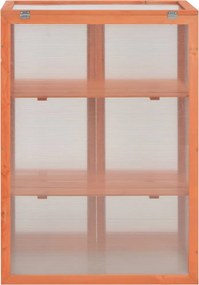 Skleník dřevěný 75 x 47 x 109 cm 170646