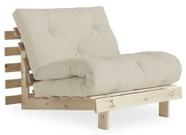 sofa ROOT by Karup - 90*200 cm raw (bezbarvé) + futon beige 747