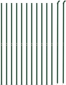 Drátěný plot s přírubami zelený 2 x 25 m 154190