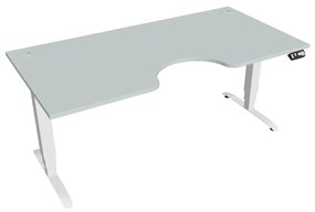 Hobis Motion Elektr. nastavitelný stůl 180x90 s pamětí - HOBIS ERGO MOTION MSE 3M 1800 Dekor stolové desky: šedá, Barva kovové podnože: bílá
