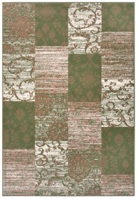 Hanse Home, Kusový koberec Gloria 105521 Green Creme, 200x290, zelená, chodba / předsíň