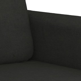 2dílná sedací souprava s polštáři černá textil 3202138