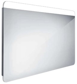 Nimco Zrcadla - Zrcadlo s LED osvětlením, 100x70 cm, hliník ZP 23004