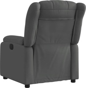 Elektrické polohovací křeslo tmavě šedé textil 3205293