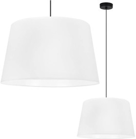 Závěsné svítidlo Gaja, 1x bílé textilní stínítko, (fi 44cm), b