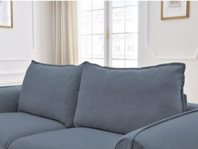 Modrá pohovka na každodenní spaní/rozkládací 236 cm Archimede – Bobochic Paris