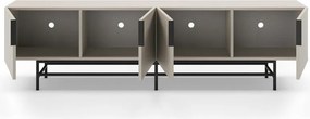 Krémový TV stolek 200x54,5 cm Eldia – Marckeric