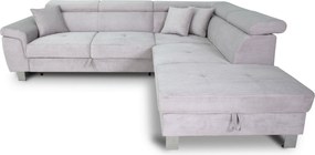XXXLutz ROHOVÁ SEDAČKA, textil, světle šedá Xora - Sedací soupravy - 002991004402