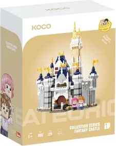 KOCO Stavebnice Pohádkový hrad / mini dílky / 1274 ks / plast / od 6 l