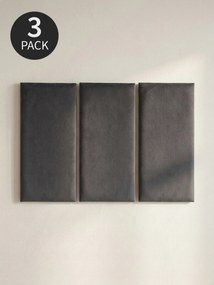 Sinsay - Obdélníkové čalouněné panely 3 pack - šedá