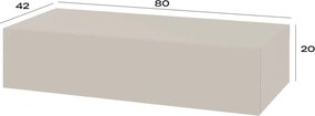 Toaletní stolek 80 cm kašmír Space
