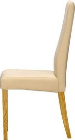 Casarredo - Komfort nábytek Dřevěná jídelní židle LUCERA, Novel výběr barev, (2ks) | potah: novel 02,barva: szy-dub-zlatý