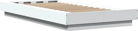 Rám postele s LED osvětlením bílý 100 x 200 cm kompozitní dřevo 3281112