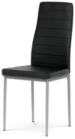 Autronic Jídelní židle VENTA — ekokůže Černá