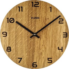 KUBRi 0057A - Dubové hodiny české výroby s výraznými čísly