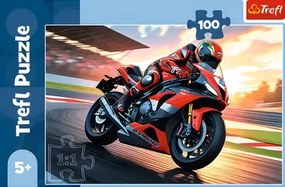 TREFL Puzzle Rychlý motorkář / 100 dílků / od 5 let