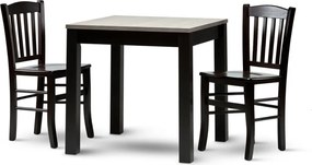 Stima Jídelní stůl CASA Mia (120 x 80 cm + 40 rozklad) – deska dub halifax tabák/ podnož bílá (vzorek z prodejny)