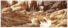Obraz horské kozy (100x40 cm), 40 dalších rozměrů