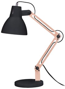 SOLIGHT Stolní lampa Falun, E27, černá