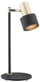 Argon Argon 4257 - Stolní lampa DORIA 1xE27/15W/230V černá/mosaz AR4257