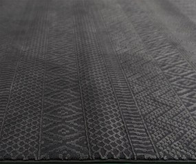 BE Koberec Zurich 1901 DARK GREY - šedý obdélníkový Rozměr: 60x100 cm