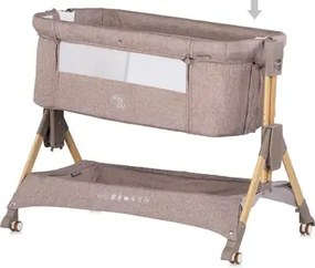 CHIPOLINO Postýlka SleepNFold 2v1 Latte / Přístavná k posteli / 6 výšk