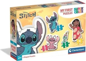 CLEMENTONI Moje první puzzle Stitch 4v1 / 3+6+9+12 dílků / od 2 let