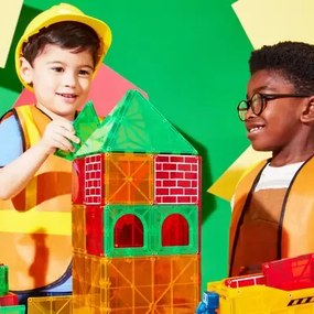 MAGNA-TILES Stavebnice Builder XL Trucks / Magnetická stavebnice / 50