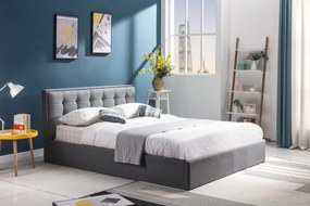 Čalouněná postel Padavan 120x200 dvoulůžko šedá