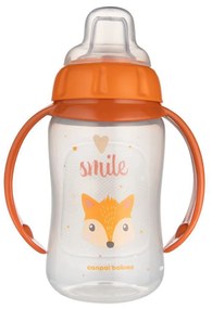 Canpol babies Hrneček tréninkový Cute Animals se silikonovým pítkem 320 ml Liška