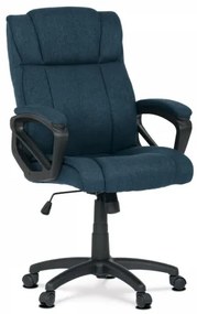 Kancelářská židle křeslo modrá látka, černý kříž KA-C707 BLUE2