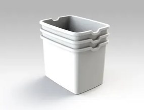 Doloni Úložný box 18 l bílý / Úložný box / plast / 33 x 27 x 26 cm