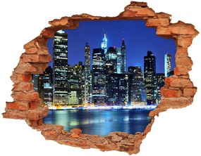 Wallmuralia Fototapeta díra na zeď 3D Manhattan New York 90x70 cm