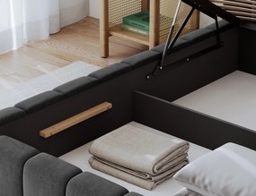 Postel Lamica 90x200 + Kovový rám/plynový výtah/kontejner