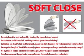 Kerasan Nolita WC sedátko SLIM Soft Close, duroplast, černá mat 539131