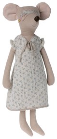 Maileg Myška v noční košili Nightgown Maxi 50 cm