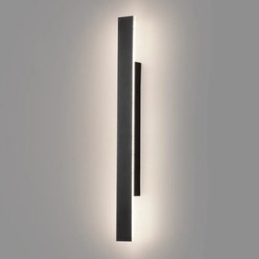 Exteriérové ​​nástěnné LED svítidlo Wow, 1x LED 11w, 3CCT, černá, (60 cm)
