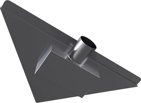 B-TRIANGL 30 Chrom Odtoková vpusť rohová