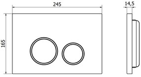 Mexen FENIX 06 - TLAČÍTKO PRO Mexen MODUL, Zlaté sklo - 600624