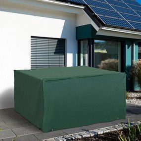 Outsunny ochranný obal na zahradní nábytek 600D-Oxford zelený 135x135x75 cm voděodolný a odolný proti UV záření