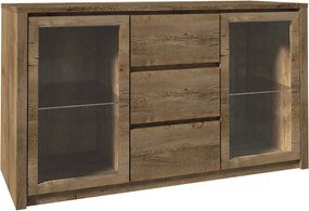 Obývací stěna s komodou MONTANA d | 6 dílů | 280 cm + 140 cm + 120x60 cm | lefkas