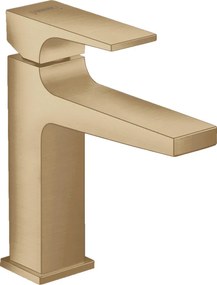 Hansgrohe Metropol, umyvadlová baterie 110 s výpustí Push-Open, kartáčovaný bronz, 32507140