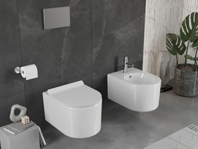 Mexen Sofia WC mísa Rimless s pomalu padajícím prkénkem slim, duroplast, bílý lesk - 30540100