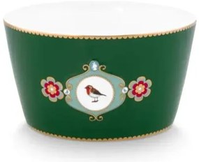 Pip Studio Love Birds miska Ø 15cm, tmavě zelená
